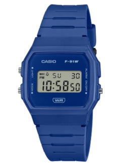 CASIO Digital Resin Band Square Shape Wrist Watch F-91WB-2A1DF | Yellow ...