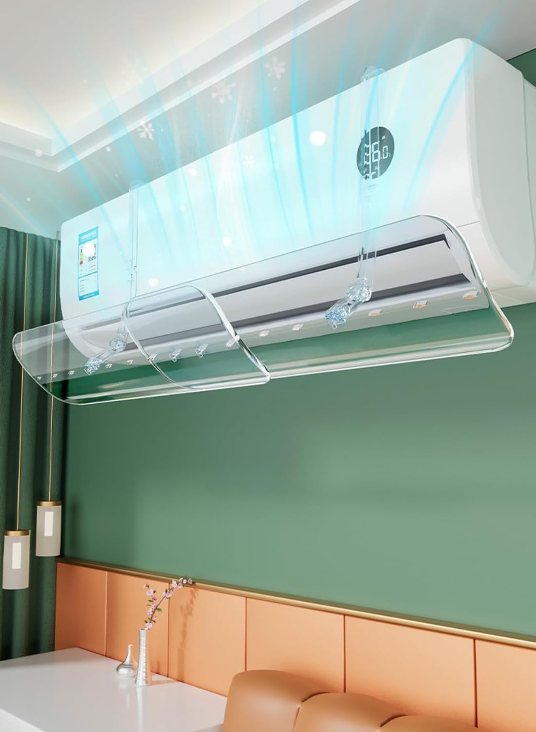 Generic Ac Deflector Air Conditioning Adjustable Anti Cold Baffle ...