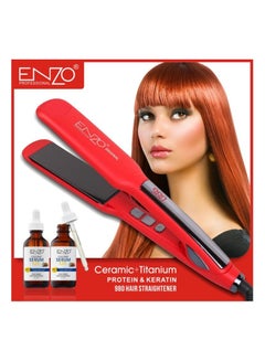 ENZO ENZO Ceramic + Titanium Protein and Keratin 980 Hair Straightner ...
