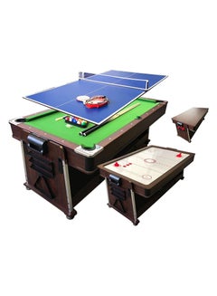 4-in-1, Modern Multi-Game,7 FT Billiard Pool Table + Air Hockey Table ...