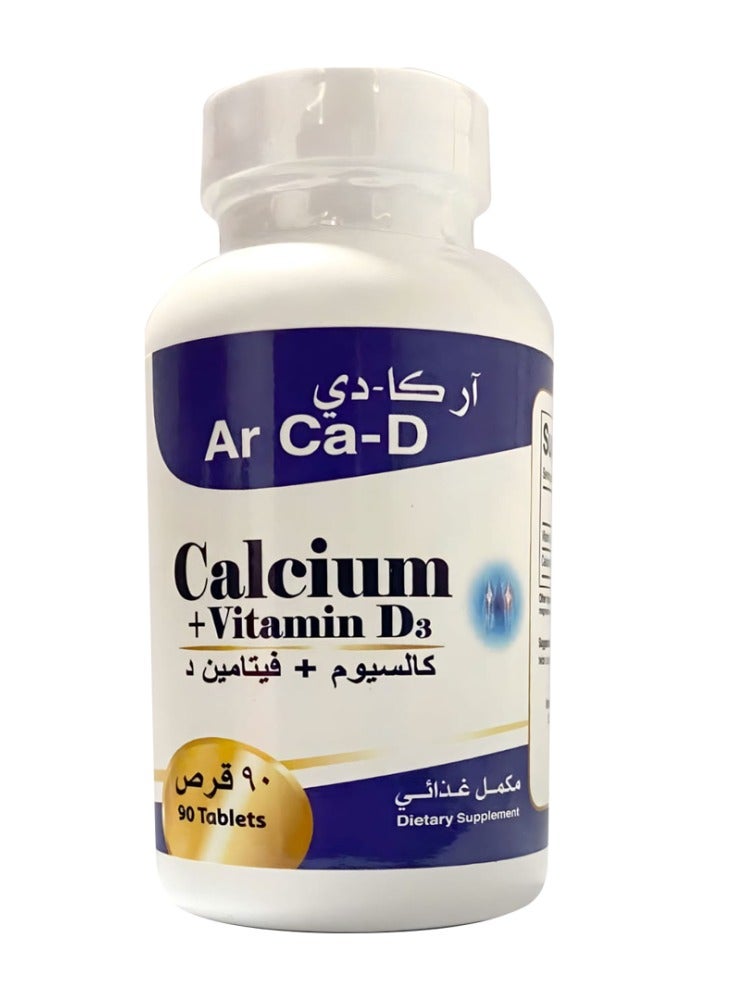 Arnet Pharmaceutical Ar-Calcium Vitamin D90 Tablets | Best Price KSA ...