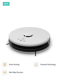 Tesla Smart Robot Vacuum Cleaner with Wet Wipe Function & Powerful ...