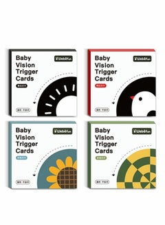 Generic High Contrast Baby Flashcards, 72 Pcs Black White Color ...