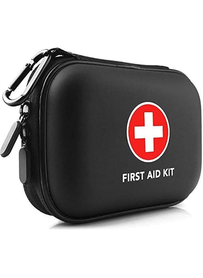 Arabest Compact 100 Piece Waterproof First Aid Kit in Black Hard Shell ...