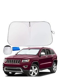 INFOSUN INFOSUN Car Windshield Sun Shade with Storage Pouch, Foldable ...