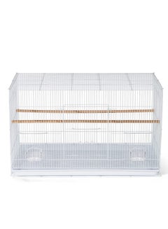 vsell24 White Stackable Rectangle Bird Cage for Breeding and Flight ...