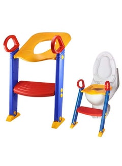 LWVAX Potty Ladder,Foldable Potty Training Seat Chair With Step Stool ...