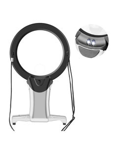 SYOSI Magnifying Glass for Reading, Hands Free Chest Rest LED Magnifier ...