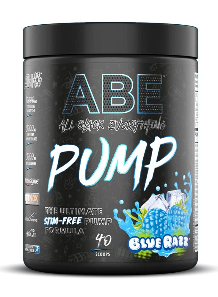 Applied Nutrition ABE Pump Pre Workout-Blue Razz Flavor, 40 Scoops-500 ...