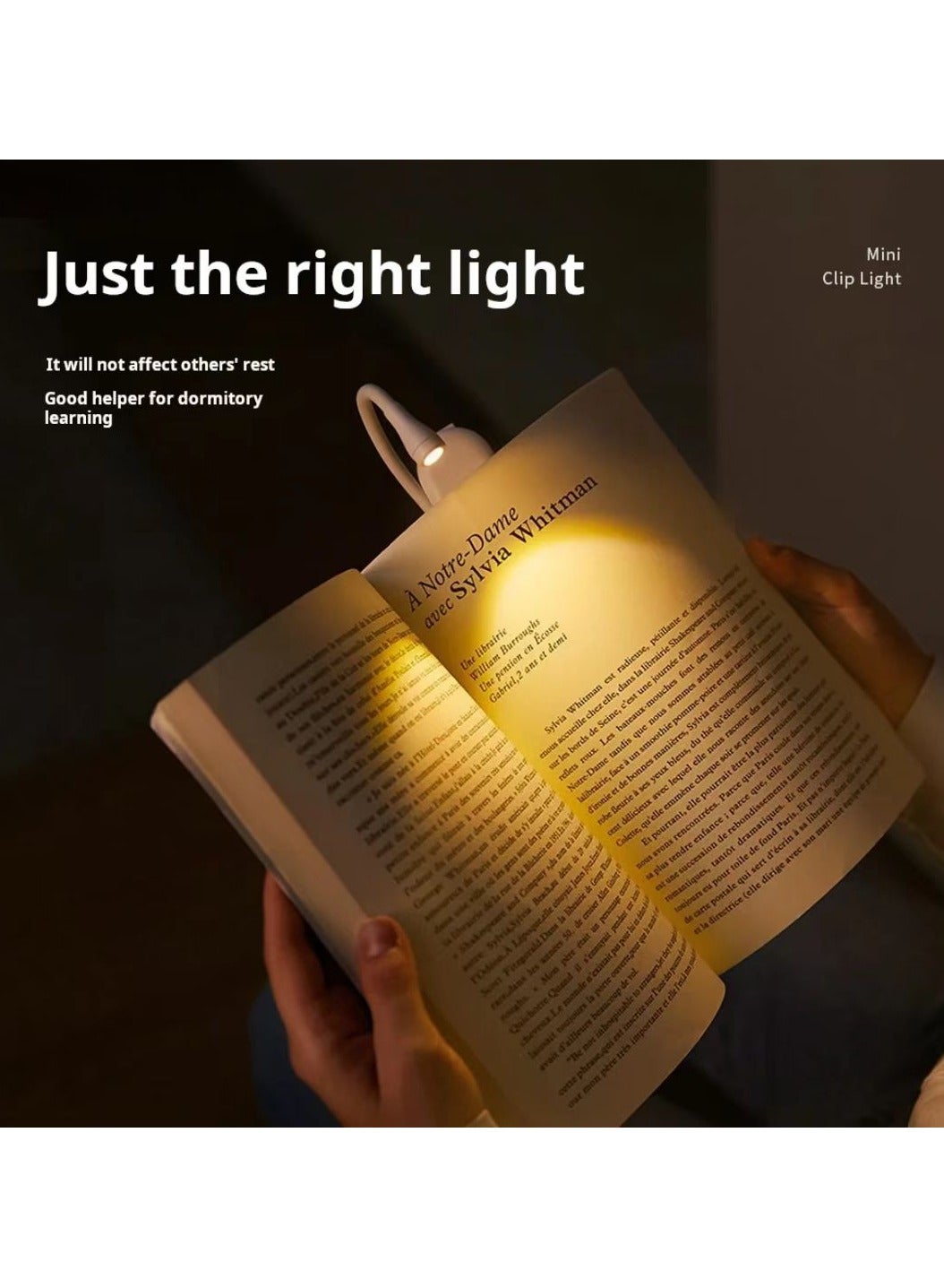 Generic Mini Portable Clip Light for Reading, LED Desk Lamp with Clip ...