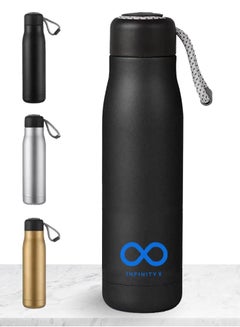 Infinity Water Bottle, Stainless Steel Flask, 550 ML/18.5 OZ, Double ...