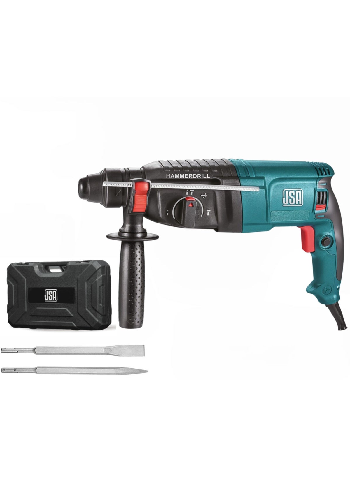 JSA JSA Rotary Hammer Drill, Punch, 800W 26mm, Heavy Duty SDS-PLUS ...