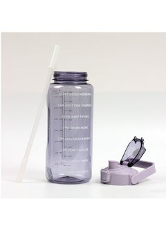 Generic 2L Water Bottle with Time Mark Clear Black UAE | Dubai, Abu Dhabi