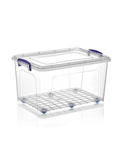 dunya Clear Plastic Storage with Wheels Box 42 Liter KSA | Riyadh, Jeddah