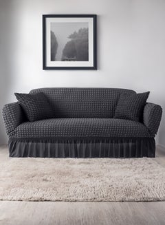 Occuwzz Nordic Fabric Sofa Set Four Seat Stretch Sofa Set Suitable for ...