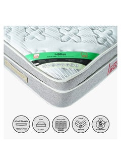Home Box i-Bliss Single Natural Latex Pocket Spring Mattress 200 x 90 x ...