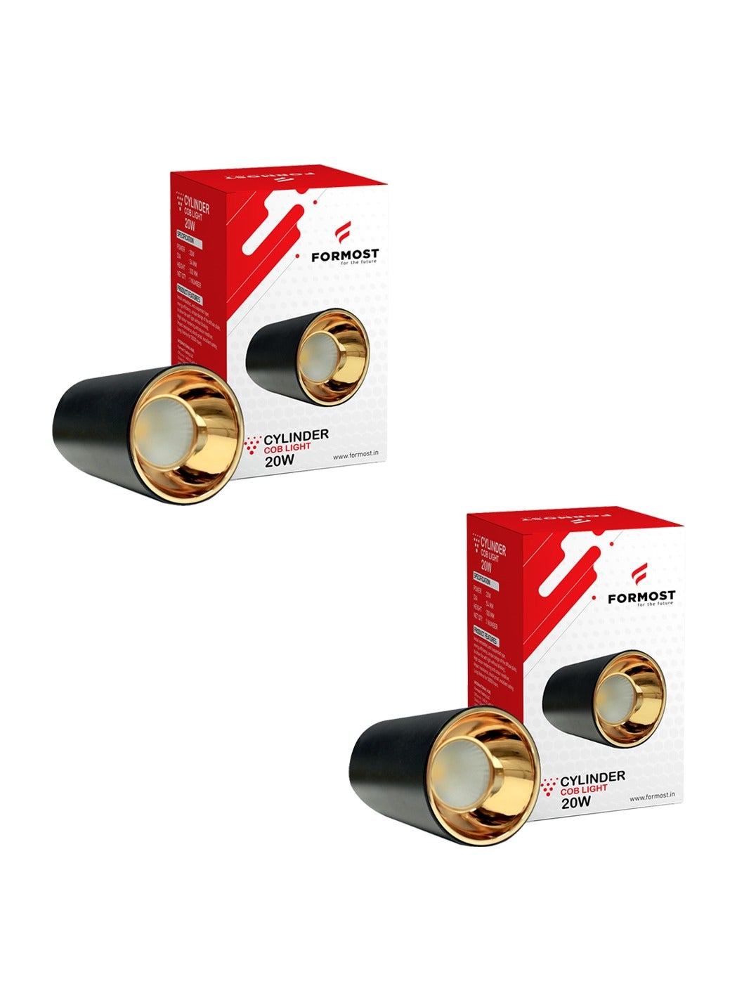 FORMOST FORMOST LED COB Cylinder Surface Light with Black Body | Indoor ...