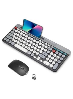 Aookay Arabic & English Wireless Keyboard and Mouse Combo, Multi-Device ...