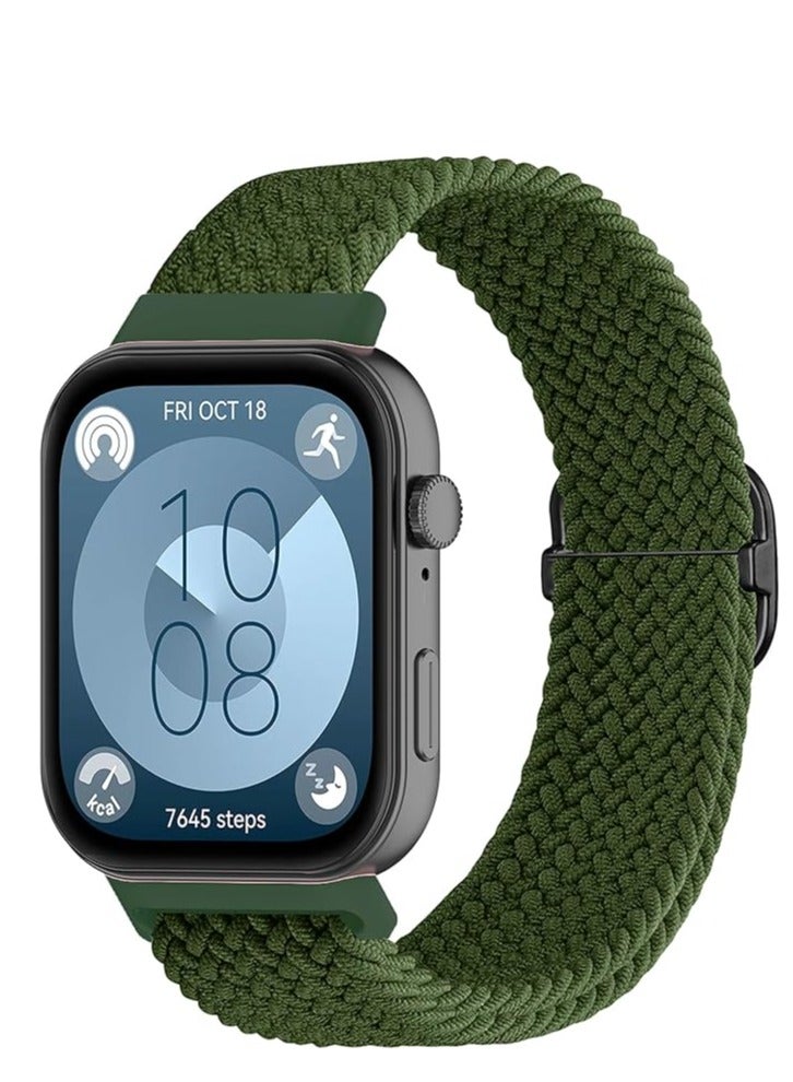 VINSOC Nylon Strap Compatible with Huawei Watch Fit 4 Strap, Elastic ...