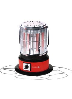 DOTS Electric Heater with 6 Heating Elements and 3 Heat Settings - Red ...