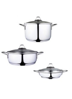 Serenk Modernist 6 Pieces Steel Cookware Set UAE | Dubai, Abu Dhabi