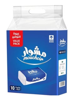 Mouchoir Mouchoir Facial Tissues 160 Sheets X 2 Ply, 10 Pieces - Pack ...