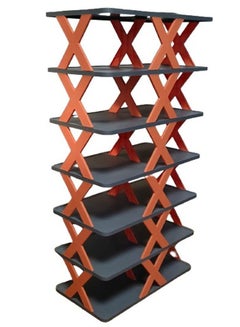 NKX Six Tier Multifunctional Home Entryway X shaped Compact Shoe rack ...