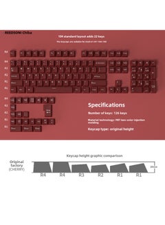 Generic 126 Key Position Opaque Boxed Two-color Applicable Mechanical ...