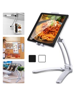 JOMILA Kitchen Tablet Stand Wall Mount Adjustable, Stand 2-in-1 Kitchen ...