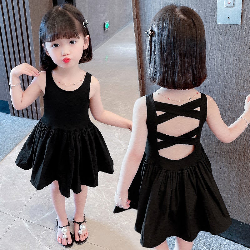 Generic 202210 Girls Backless Sleeveless Children'S Korean Style ...