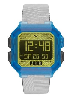 PUMA Digital Mechanical Watch for Men With Grey Silicone Strap - 5 ATM ...