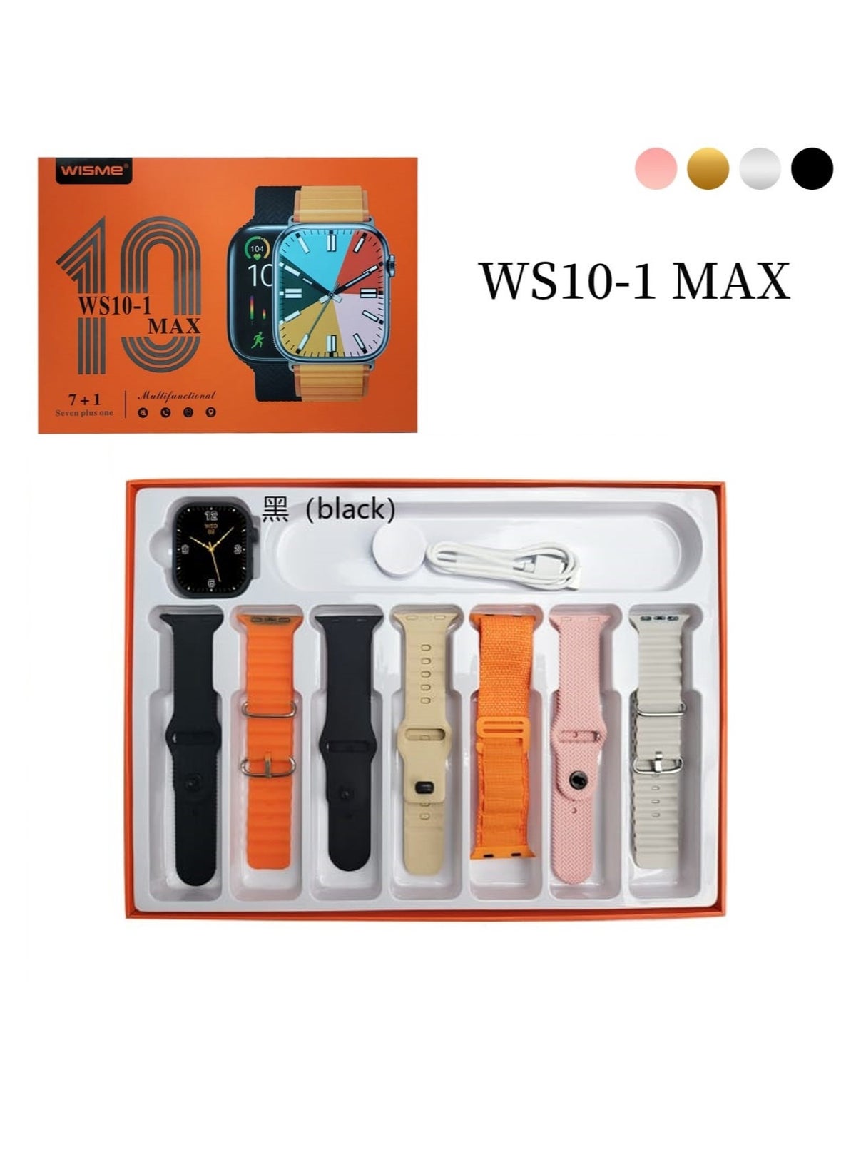 WISME Wisme WS10-1 Max Smartwatch for Men with AMOLED Display Bluetooth Calling Voice Assistant ...