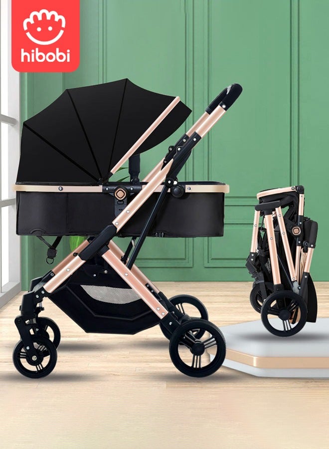 hibobi Baby Stroller Can Sit And Lie Down Lightweight Foldable Shock ...