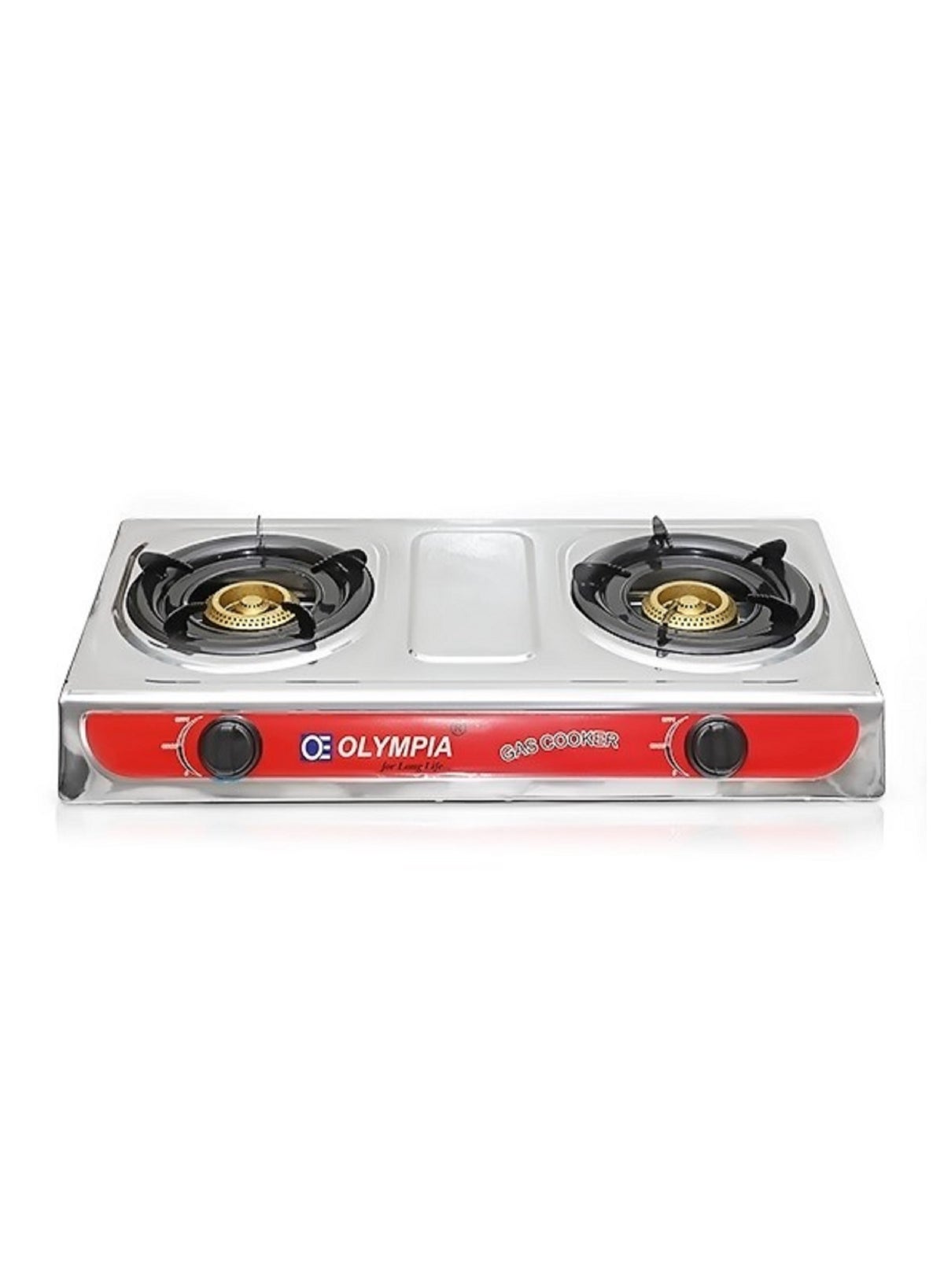 Olympia Stainless Steel Gas Stove With Dual Gas Burner | Best Price UAE ...