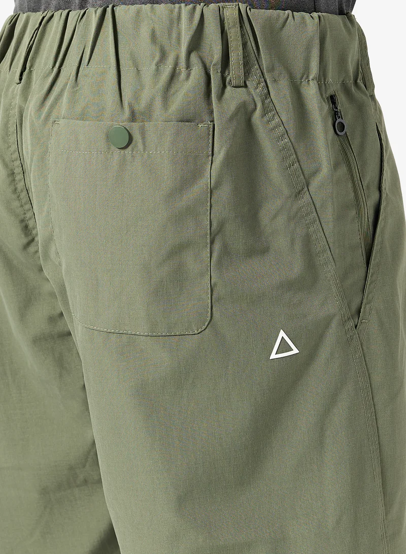 Seventy Five Green Emblem Design Relaxed Fit Pants for Men | Best Price UAE