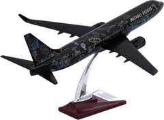 Zekupp 1:100 Boeing 737-800 Model Airplane, Black Colored Airplane ...