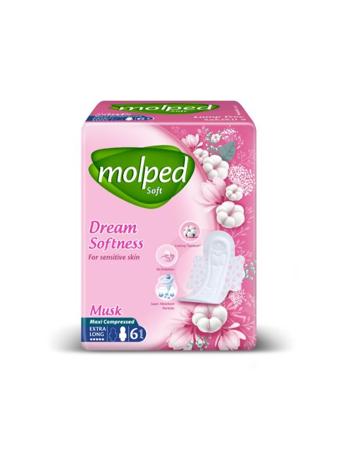 Molped Single Pack Of 6 Maxi Compressed Extra Long Soft Pads | Best ...