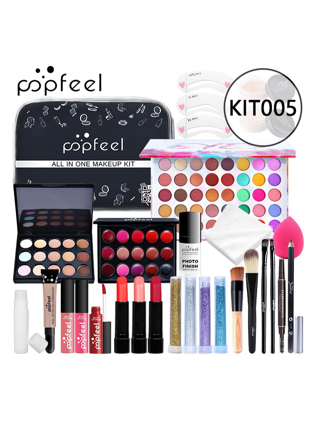 popfeel Makeup Kit All in One Multi-Purpose Makeup Set Professional ...
