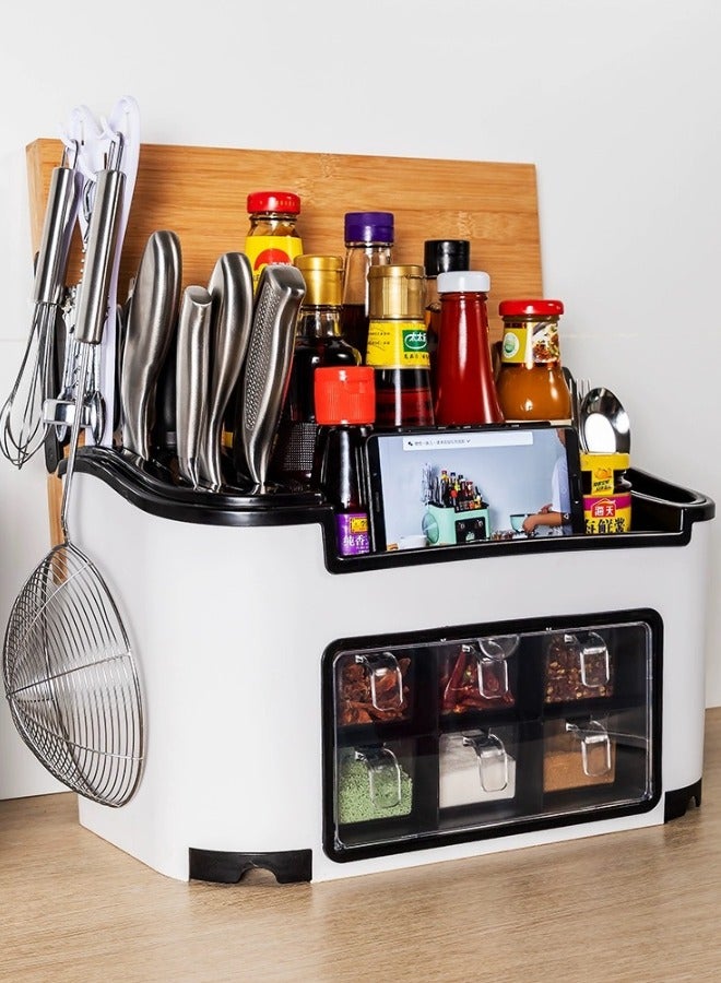 SHEE ONE Versatile modern kitchen organizer - spice and utensil rack ...