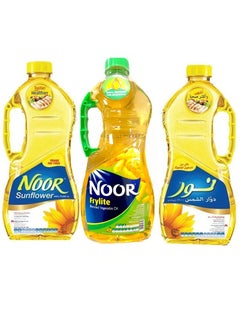 Noor NOOR Sunflower Oil 1.5 L+1.5 L+1.5L fry light Pack of 3 UAE ...