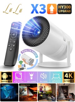 Generic X3 Mini Portable Projector 5G Wifi 6 BT 5.0 Android 11 ...