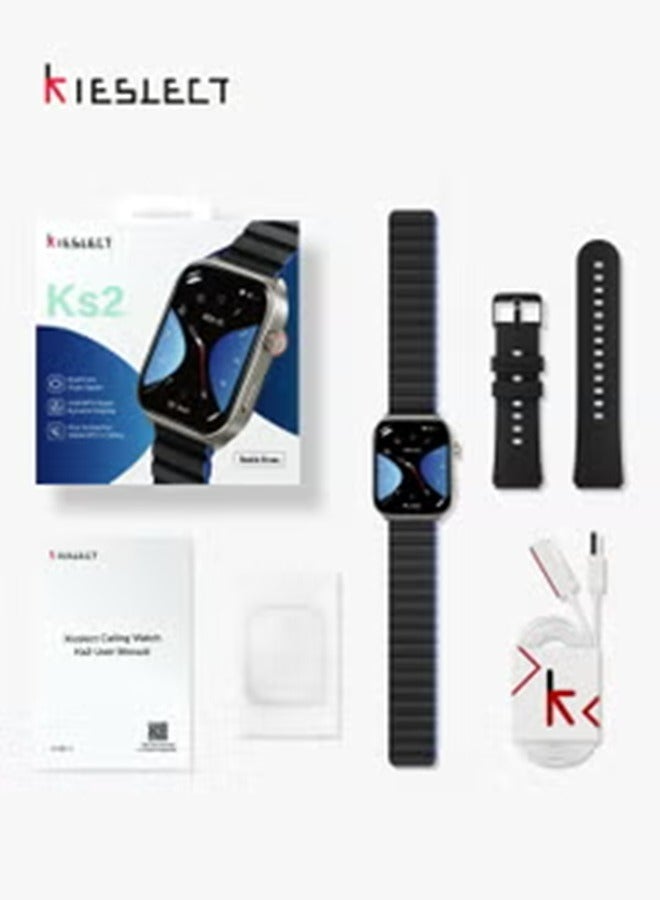 KIESLECT Smart Watch Ks2 (Answer/Make Calls) for Men Women,2.01” FHD AMOLED Touch Screen,24/7 ...