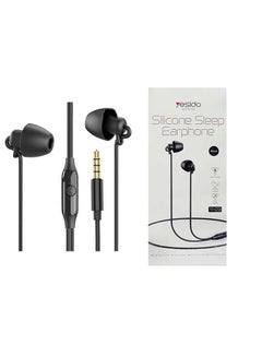 Yesido Yesido YH29 Silicone Sleep Earphone Wired 3.5mm Jack HD Microphone Earphone - Black ...