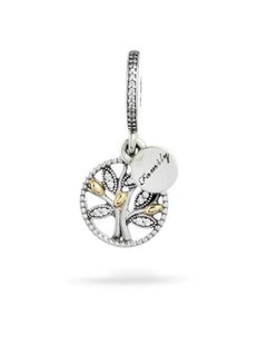 Pandora Violet Sparkling Family Tree Cubic Zirconia Pendant in 925 ...