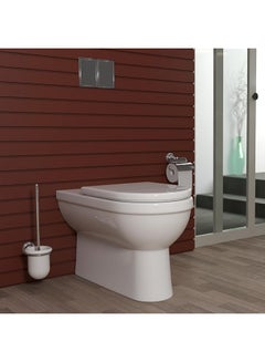 SAUDI CERAMICS Jasmine Floor Mount Water Closets Toilet Seat White ...