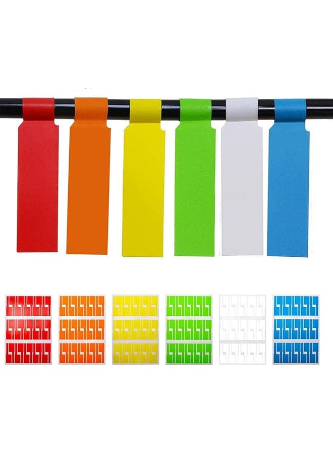 Delfino Cable Labels Multi Color Self Adhesive Cable Labels Waterproof ...