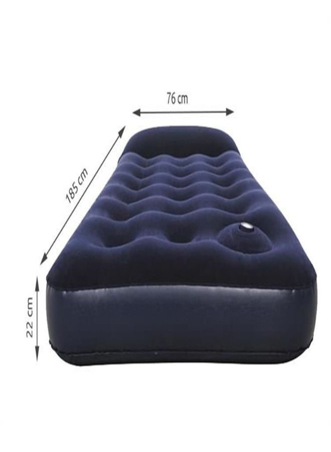 Bestway Bestway Easy Inflate Flocked Air Bed/Single Built in foot Pump ...