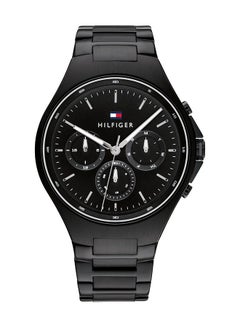 TOMMY HILFIGER Men's Analog Round Shape Stainless Steel Wrist Watch ...