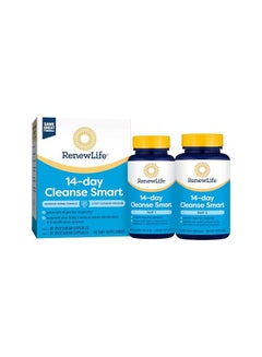 Renew Life Renew Life Cleanse Smart, Helps Reduce Bloating & Return to Regularity, 2-Part Total ...