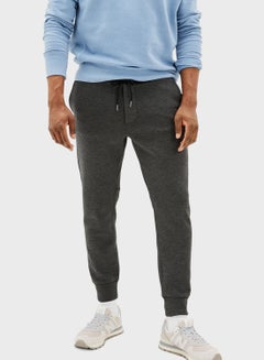 Buy American Eagle Grey Drawstring Cuffed Sweatpants for Men in KSA